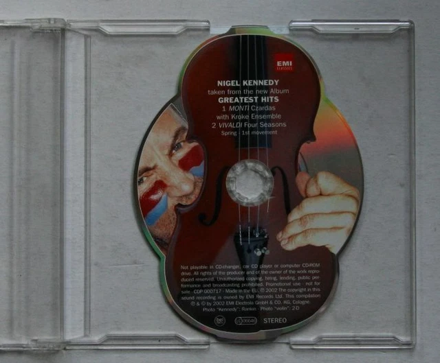 NIGEL KENNEDY RARE Ltd Ed Violin Shaped Picture-CD 2002 Classical EUR 4 ...