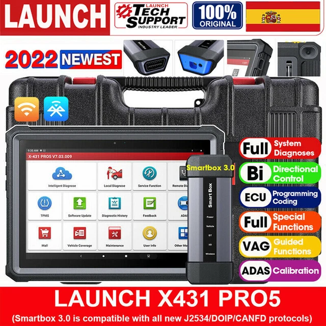 LAUNCH X431 PRO5 OBD2 AUTO J2534 Programming Toyota Honda Volvo VW GM Chrysler EUR 1.440,81 ...