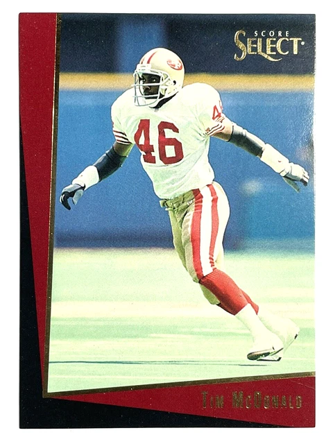 CARTE DE FOOTBALL TIM MCDONALD San Francisco 49ers, Cardinals 1993 ...