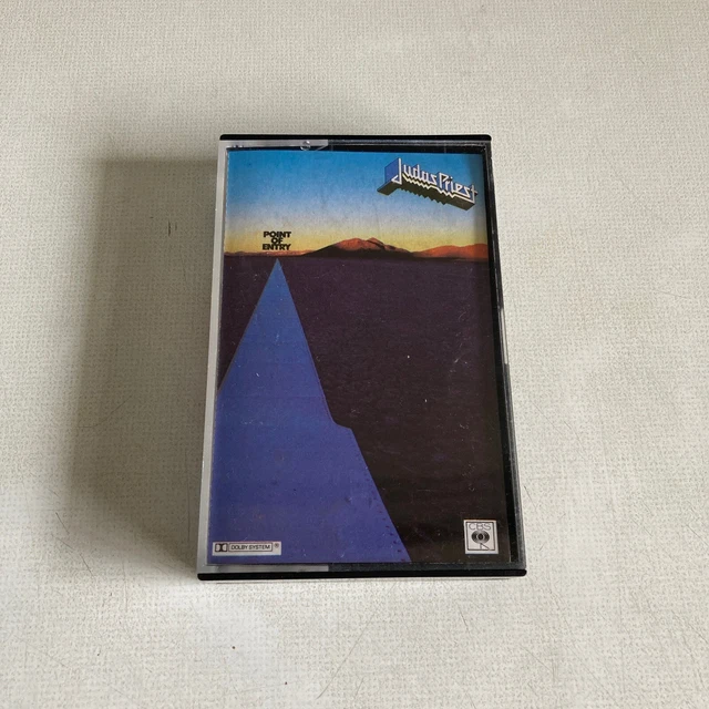 JUDAS PRIEST POINT Of Entry Cassette Tape 1981 CBS Records Heavy Metal ...