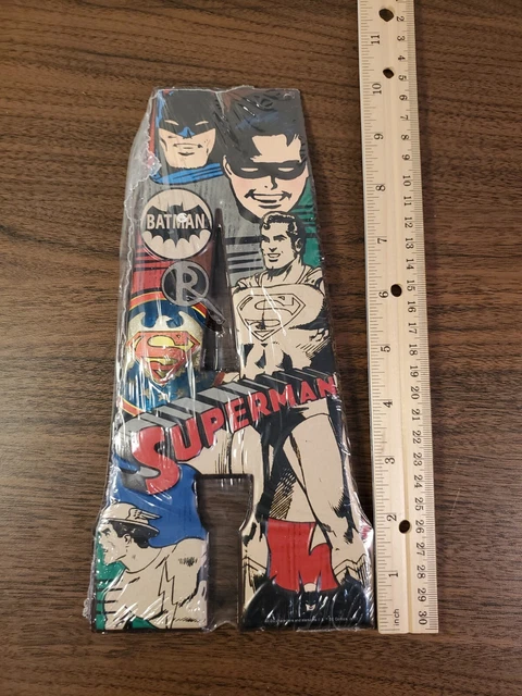 OPEN ROAD BATMAN Superman Metal Tin Letter A Sign Batman Robin DC ...
