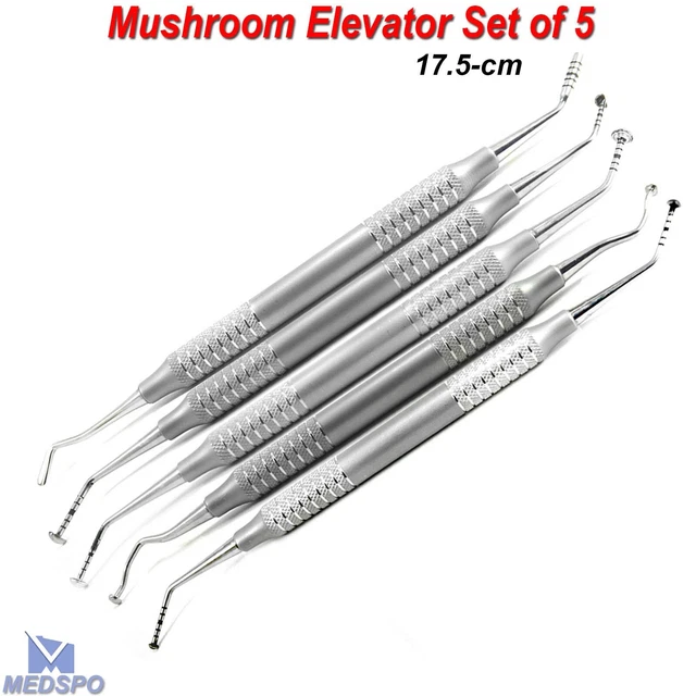 DENTAL IMPLANT MUSHROOM Tunneling Procedure Kit Sinus Elevators Set of ...