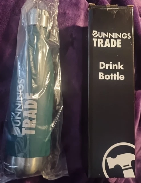 BUNNINGS TRADE TRADIE Stainless Stell Water Drink Bottle 490ml BNIB $39 ...