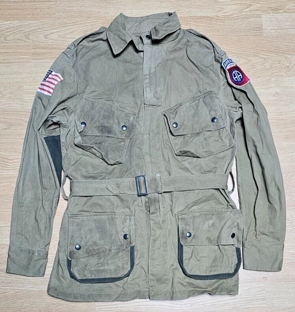 WWII US M42 Airborne Jumpsuit Jacket 44R & Trousers 34R (Reproduction ...