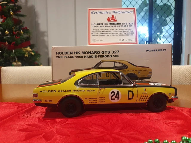 1:18 2ND PLACE 1968 Hardie -Ferodo 500.Holden HK Monaro GTS 327.Autoart ...