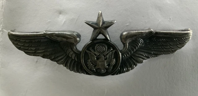 USAF SENIOR AIR Crew Insignia Badge 3" Wings - Stamped S21 $60.00 ...