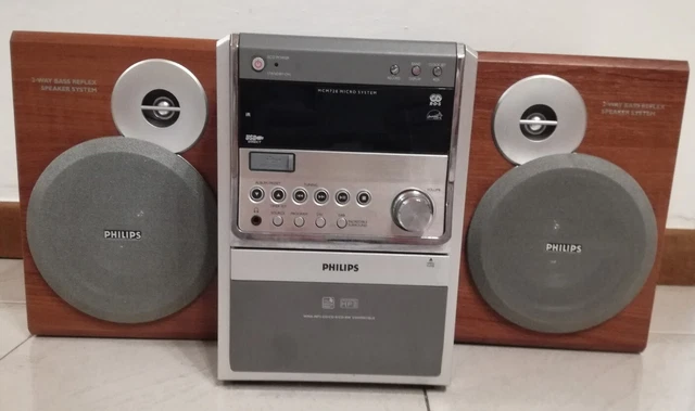 PHILIPS MCM 720/12 Sistema micro Hi-Fi STEREO CASSETTE RADIO USB CD RMS ...