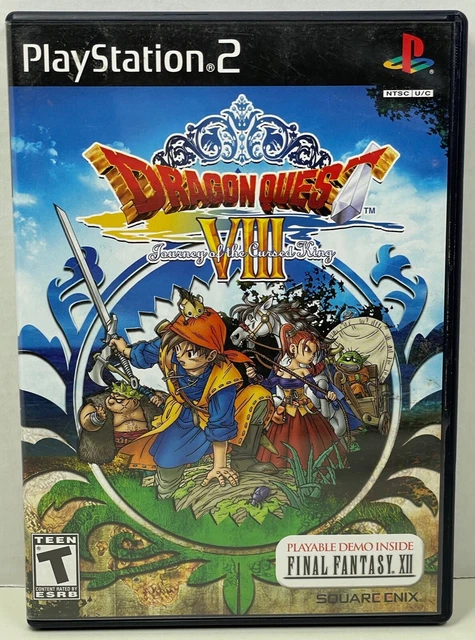 DRAGON QUEST VIII Journey of the Cursed King PS2 - CIB with Demo ...