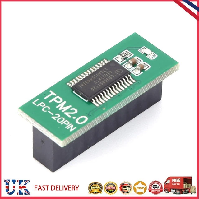 UK TPM 2.0 Trusted Platform Module LPC-20PIN Motherboard Card Module ...