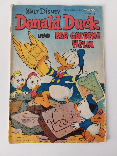 MICKY MAUS SONDERHEFT 18: Donald Duck und der goldene Helm Comic Heft ...
