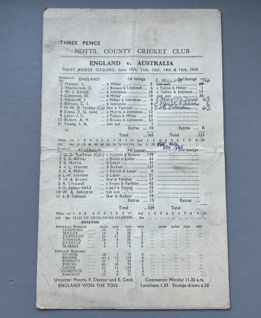England Vs Australia Scorecard FOR SALE PicClick UK england-vs-australia-scorecard-for-sale-picclick-uk