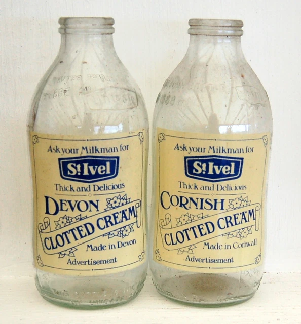 MILK BOTTLE : lovely old Unigate (St. Ivel) dairy Devon/Cornwall ...