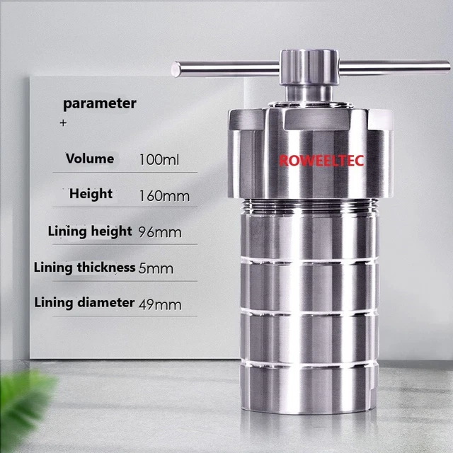 HYDROTHERMAL AUTOCLAVE REACTOR + PTFE Chamber Hydrothermal Synthesis ...