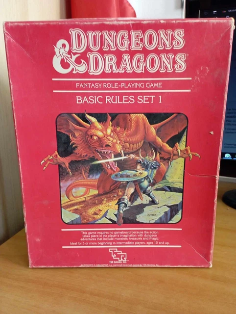 1983 DUNGEONS & Dragons Basic Rules Set 1 D&D TSR With Dice £56.00 - PicClick UK