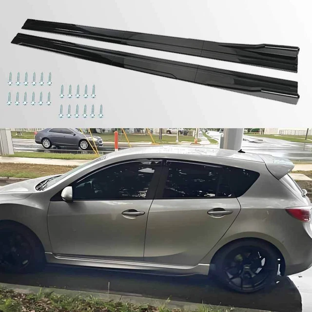 FOR FORD FIESTA ST MK7 MK8 Gloss Side Skirt Rocker Panel Extension ...