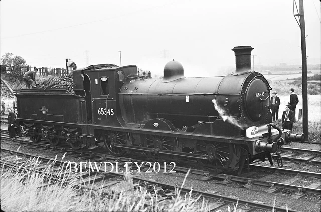 2 X NEGATIVE 6x9cm LNER J36 65345 NO LOCATION OR DATE RECORD CUT UP ...