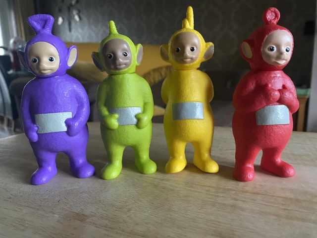 TELETUBBIES CHUNKY 5& Figure Bundle Full Set Tinky Winky Dipsy Lala Po ...