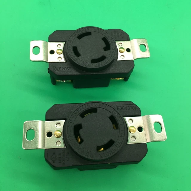 NEMA L14-30 Plug NEMA L14-30P Locking Plug - 30A 125/250V 3-Pole 4-Wire ...