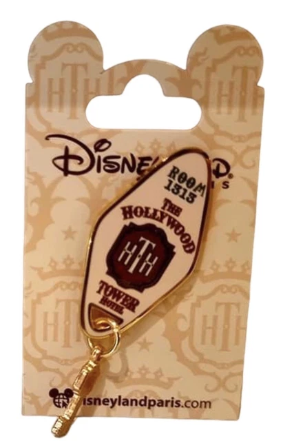PIN DISNEYLAND PARIS Hollywood Tower Hotel Disney HTH Keychain £18.35 ...