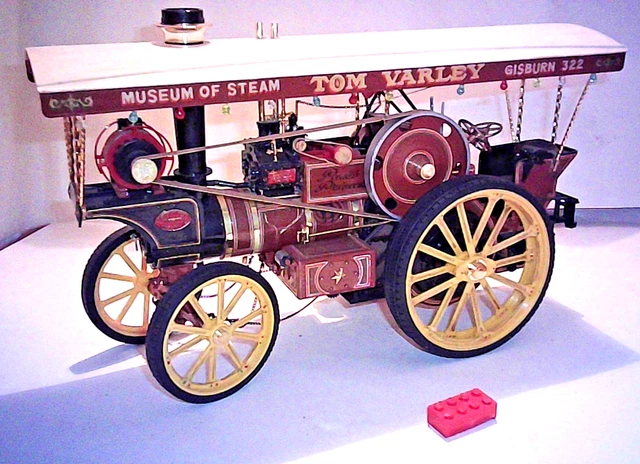 VINTAGE BANDAI 1/16 1919 Garrett Showman Steam Engine Plastic Kit Old ...