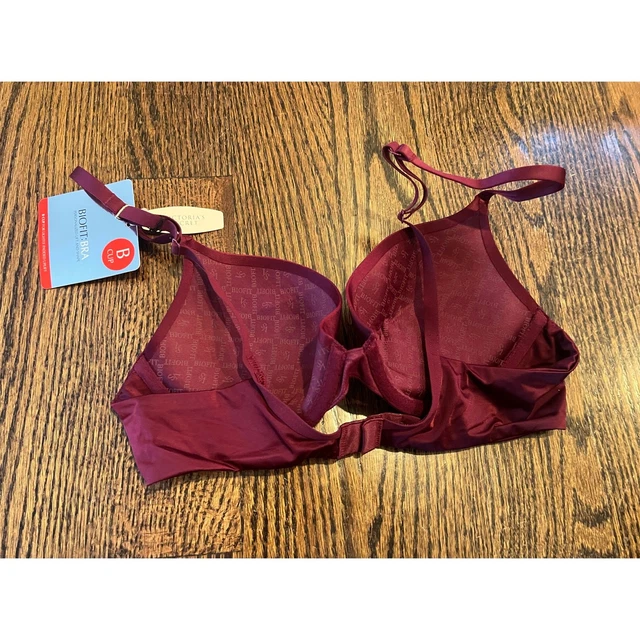 VICTORIA’S SECRET WOMEN’S bra size 36 B demi uplift burgundy NWT £44.76 ...
