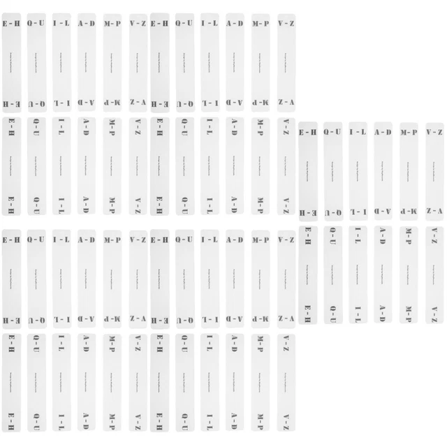 60 PCS ALBUM Classification Tags Alphabet Letters Label Card EUR 49,23 ...