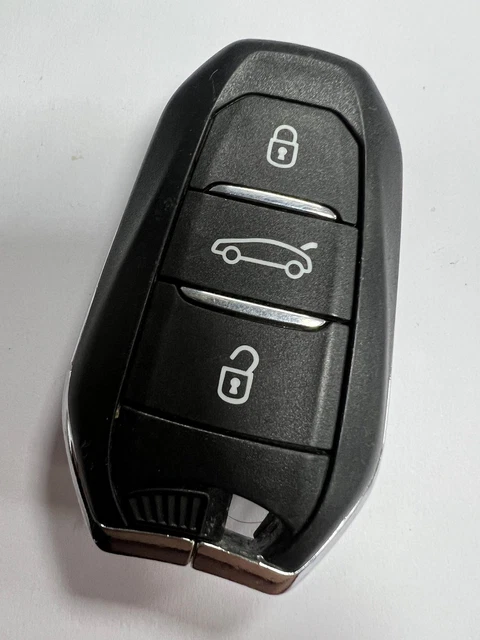 GENUINE CITROEN 3 Button Remote Smart Key Fob Tested & Working. Valeo ...