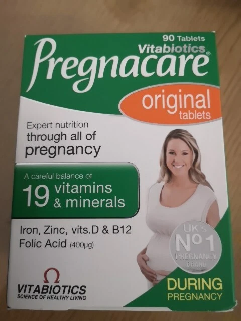 VITABIOTICS ORIGINAL PREGNACARE Dietary Supplement - 90 Tablets £7.00 - PicClick UK