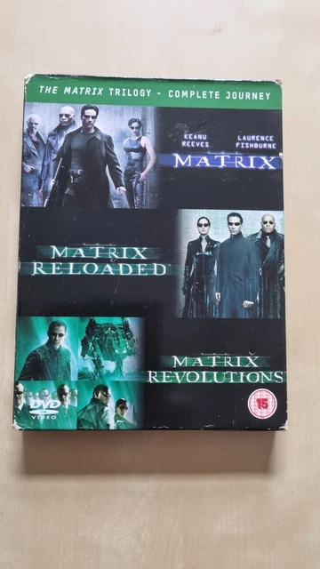 THE MATRIX TRILOGY 3 Film DVD Box Set with slip cover £2.75 - PicClick UK