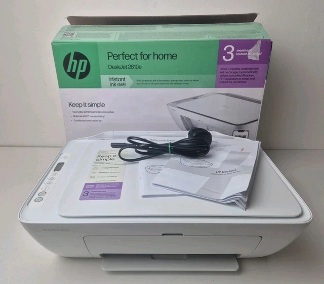 HP DESKJET 2800E All-in-One Printer series With Ink, Cable & Manual ...