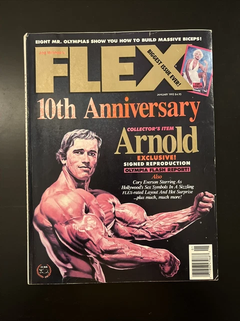 FLEX BODYBUILDING MUSCLE magazine ARNOLD SCHWARZENEGGER 10-91 £16.04 ...