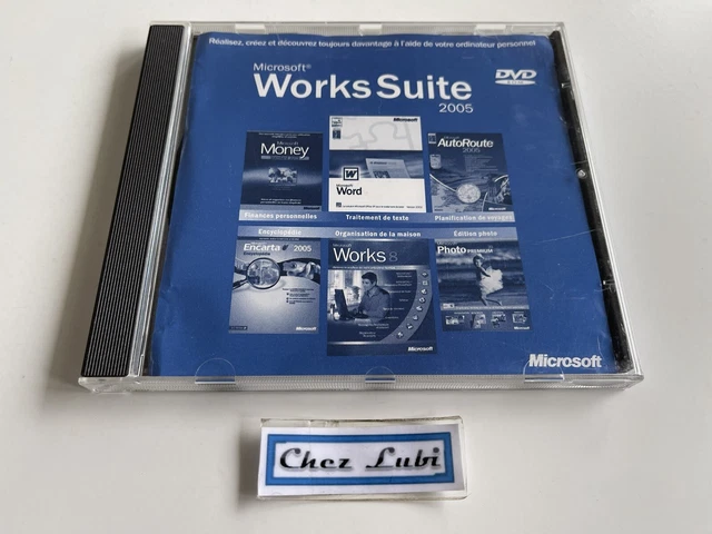 MICROSOFT WORKS SUITE 2005 (Word, Encarta, Photo, Money) - Version DVD ...