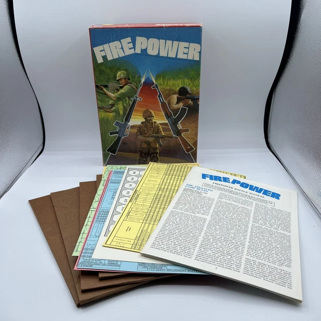 FIREPOWER GAME OF Man to Man Squad Tactics 1984 Avalon Hill Bookcase ...