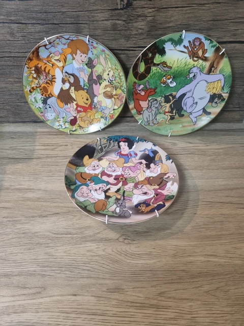 DISNEY X 3 Multicoloured Cartoon Classics Collector Plates 8" Kenleys £ ...
