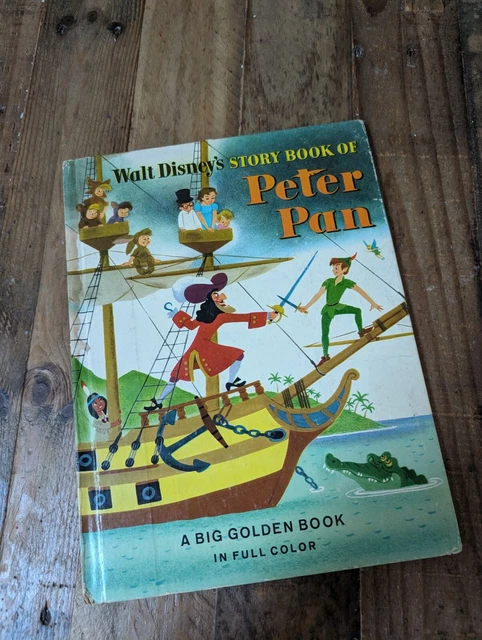 WALT DISNEY'S STORY Book Of Peter Pan 1953 Vintage Book - A Big golden ...
