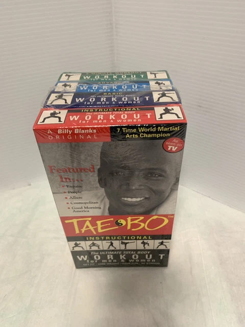 BILLY BLANKS TAE Bo VHS Ultimate Total Body Workout 4 Pack Sealed Never ...