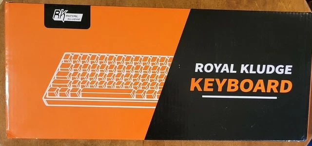 ROYAL KLUDGE RK68 Dual Mode Red Switch Mechanical Keyboard Ice Blue ...