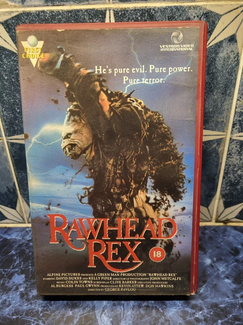 RARE VINTAGE CLIVE Barker Rawhead Rex Horror VHS Large Boxed Video 1988 ...