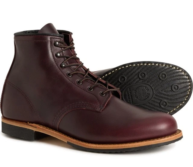 RED WING 6” Beckman Round-Toe Boots - Leather Men’s Size 7.5 Black ...