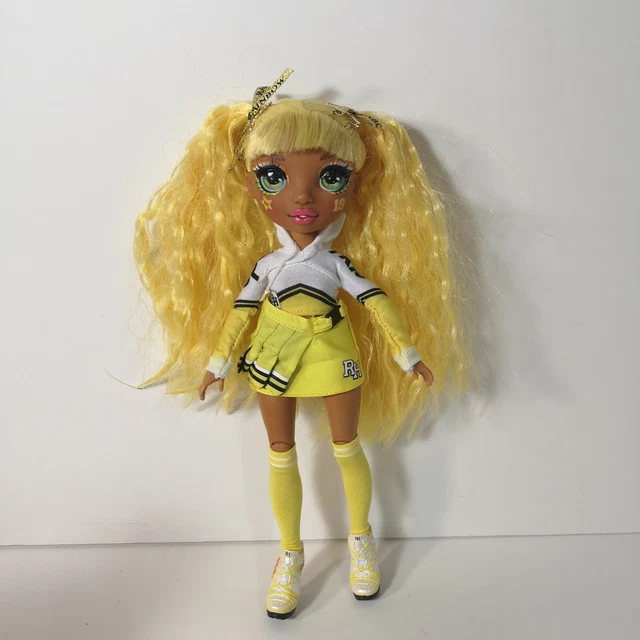 RAINBOW HIGH CHEERLEADER Cheer Fashion Doll - Sunny Madison MGA Yellow ...