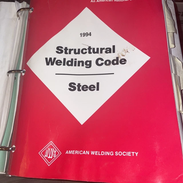 STRUCTURAL WELDING CODE Steel ANSI/AWS D1.1-94 $25.00 - PicClick