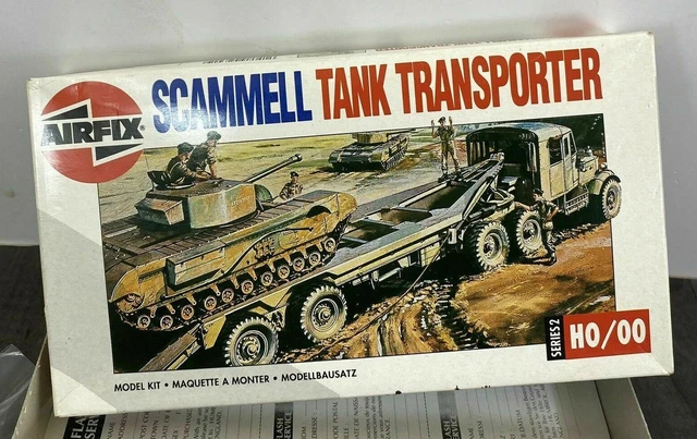VINTAGE AIRFIX SCAMMELL Tank Transporter Model Kit HO/OO (1:76) 02301 ...