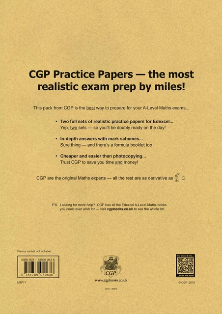A-LEVEL MATHS EDEXCEL Practice Papers: for the 2026 and 2027 Exams (CGP ...