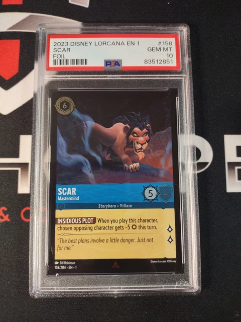 SCAR 2023 DISNEY Lorcana EN 1 The First Chapter Mastermind Foil 158/204 ...