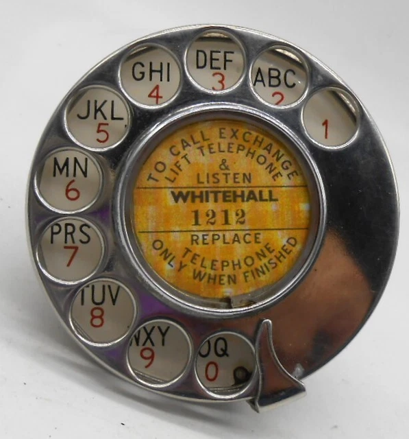 VINTAGE BAKELITE GPO TELEPHONE DIAL No 12 £20.00 - PicClick UK