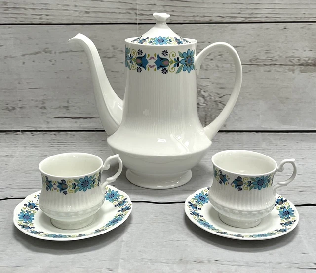 VINTAGE MAYFAIR POTTERY Fine Bone China Elegant Coffee Pot tea cup ... VINTAGE MAYFAIR POTTERY Fine Bone China Elegant Coffee Pot tea cup ...