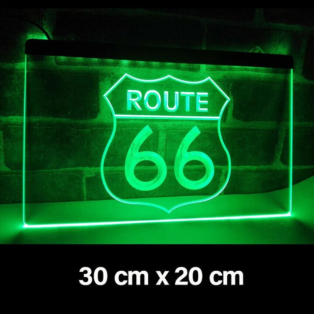 NEW ROUTE 66 Mother Home Cafe Bar Man Cave Decor Led Neon Light Gift ...
