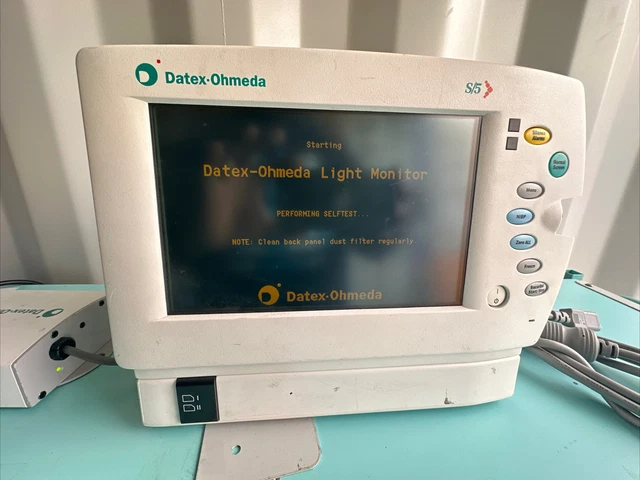 PATIENT MONITOR DATEX-OHMEDA S/5 Monitor With Original Power Supply £ ...
