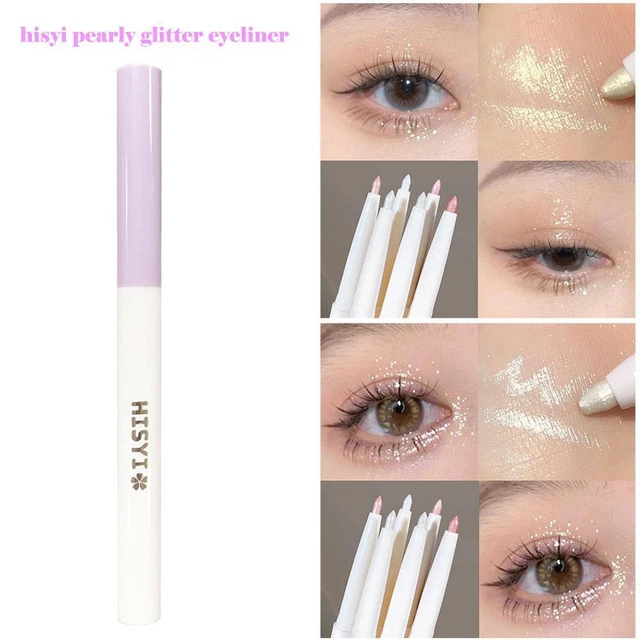 PEARLY GLITTER PENCIL Matte Pearl Lift Fine Flash Eyeshadow Highlighter ...