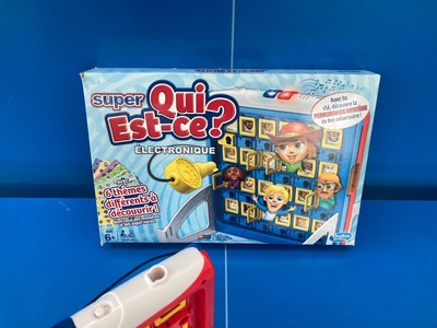 JEUX DE SOCIÉTÉ Super Qui Est-Ce électronique ? 2014 ANCIEN HASBRO JEUX ...